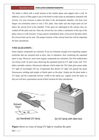 TLC.....THIN LAYER CHROMATOGRAPHY..D.D. | PDF