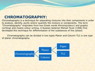 PPT - Cromatografia planare Thin Layer Chromatography (TLC ...