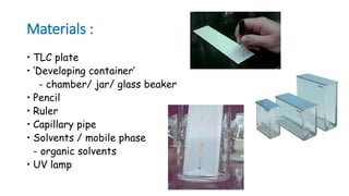 Thin-layer chromatography | PPTX
