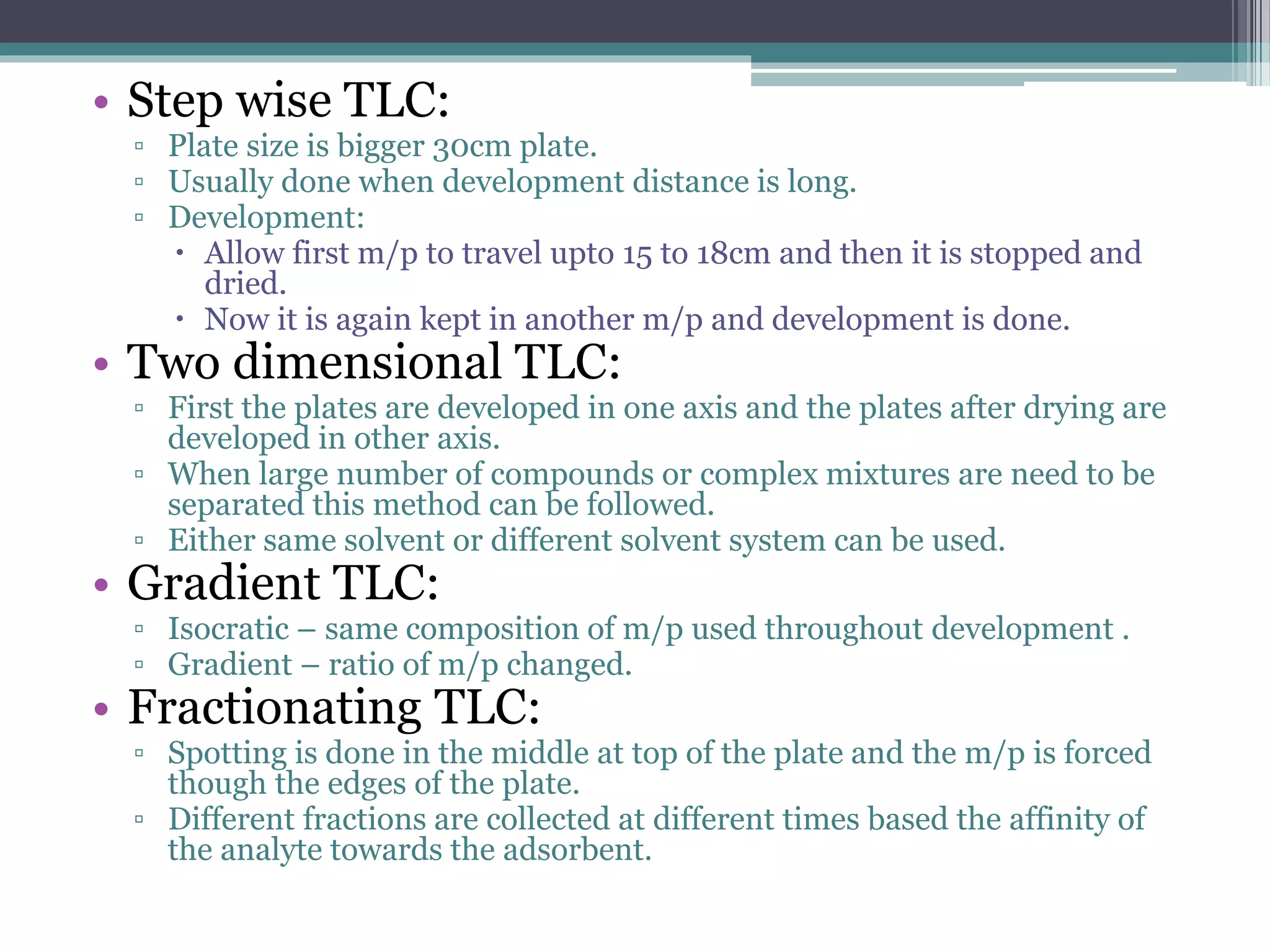 Thin layer chromatography- instrumental analysis. | PPTX