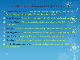 Thin layer chromatography. (TLC) | PPTX