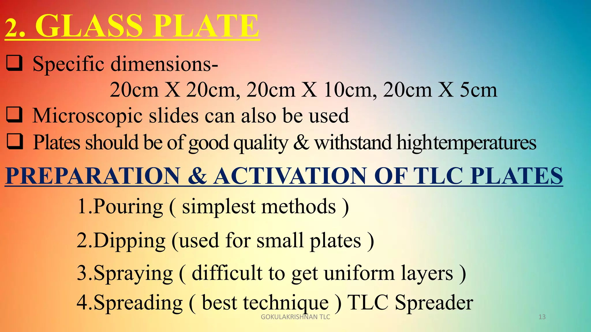 Thin layer Chromatography (TLC) | PDF