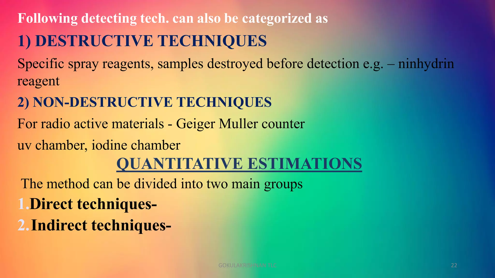 Thin layer Chromatography (TLC) | PDF