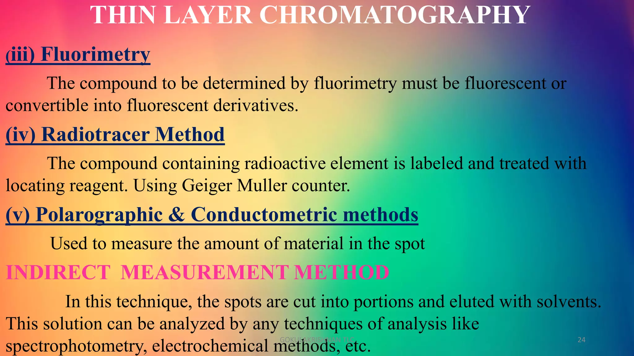Thin layer Chromatography (TLC) | PDF