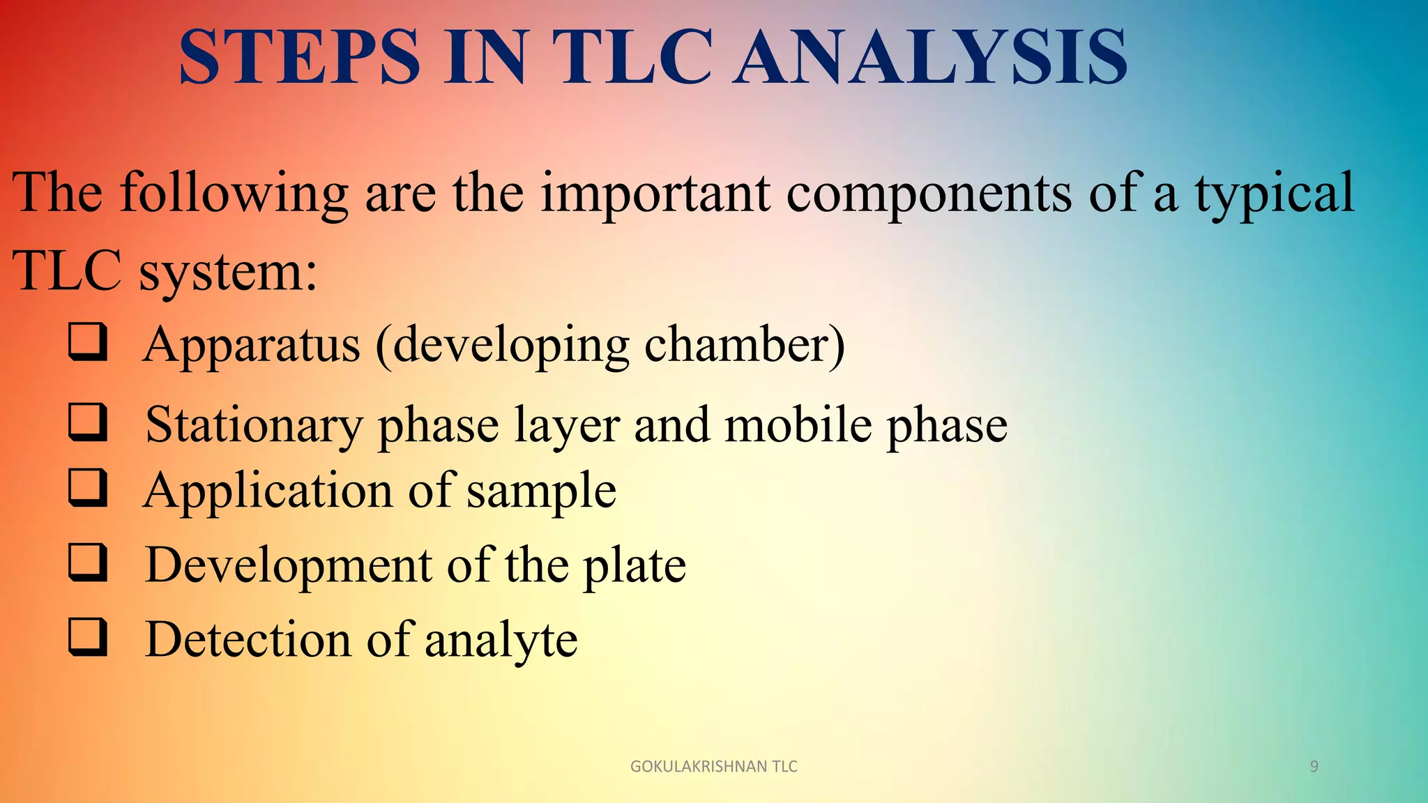 Thin layer Chromatography (TLC) | PDF
