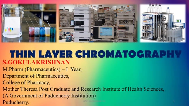 Thin layer Chromatography (TLC) | PDF | Chemistry | Science