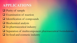 Thin layer Chromatography (TLC) | PDF
