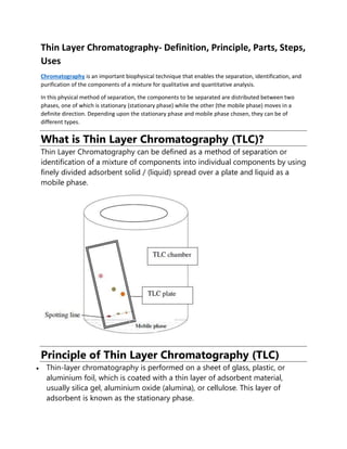 Thin layer chromatography | PDF
