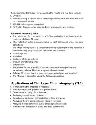 Thin layer chromatography | PDF