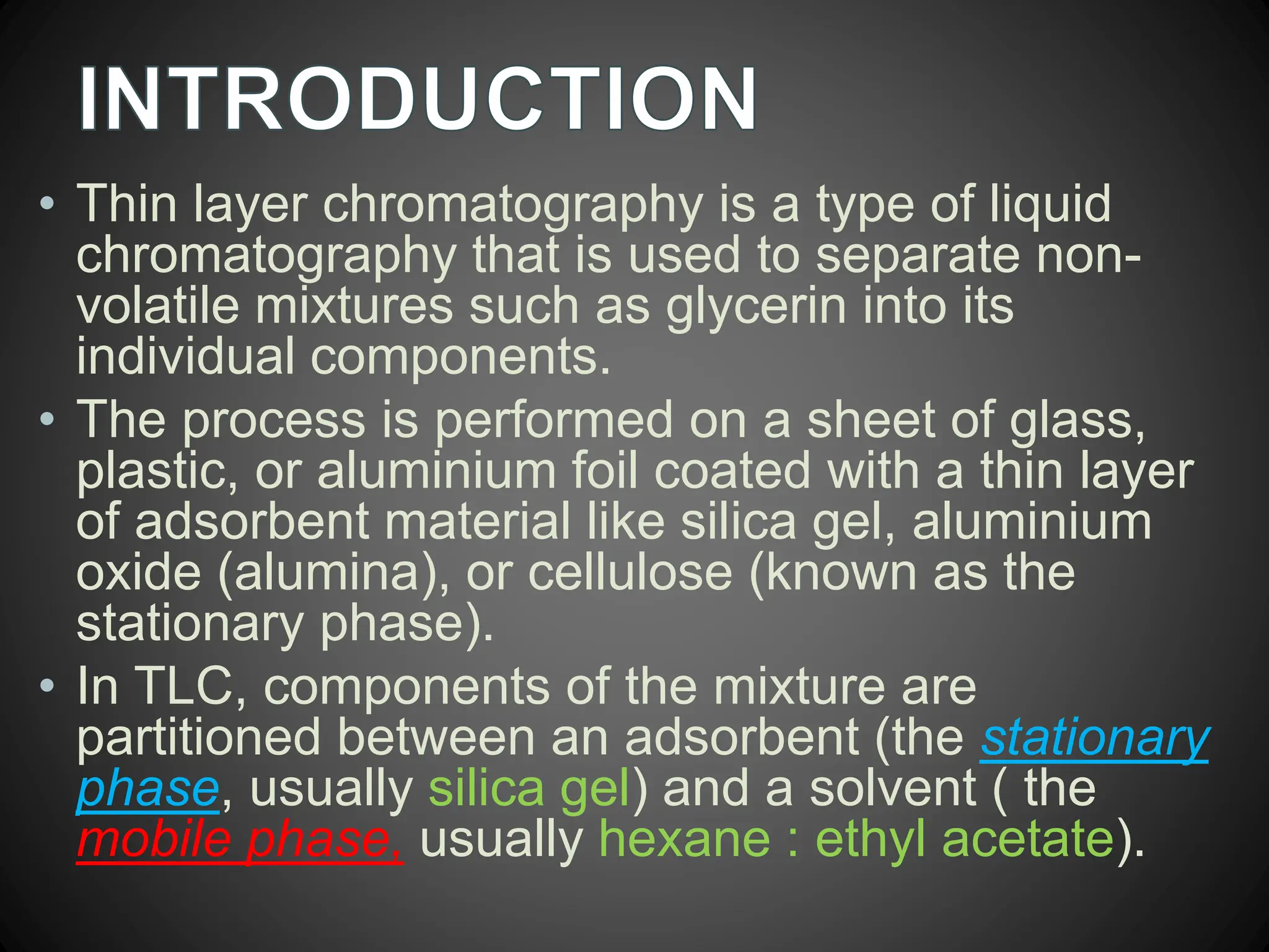 Thin Layer Cromatography.pptx | Chemistry | Science