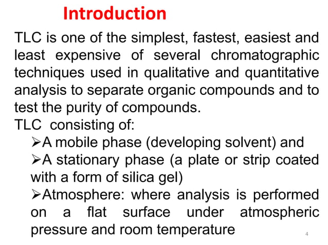 Thin layer chromatography ( Horizontal) | PPT