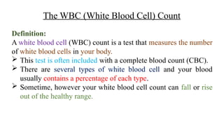 WBCs Count for Diploma in Medical Laboratory Technology | PPTX