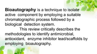 TLC-bioautograpy.pptx | Chemistry | Science