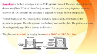 THIN LAYER CHROMATOGRAPHY | PPTX