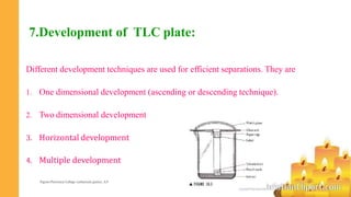 THIN LAYER CHROMATOGRAPHY | PPTX