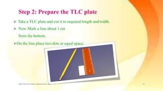 THIN LAYER CHROMATOGRAPHY | PPTX