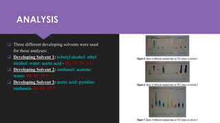 THIN LAYER CHROMATOGRAPHY , MOBILE PHASE AND STATIONARY PHASE | PPTX