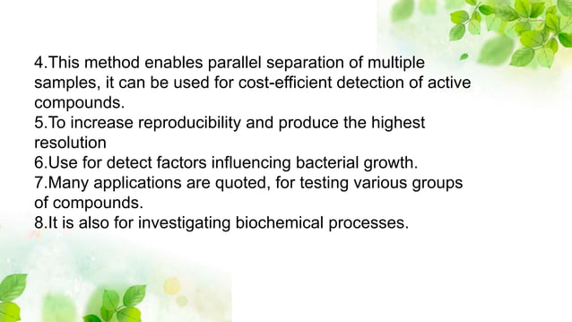 TLC Bioautography (TLC as highthrough put screening). | PPTX