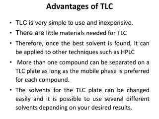 TLC Thin Layer Chromatography | PPTX