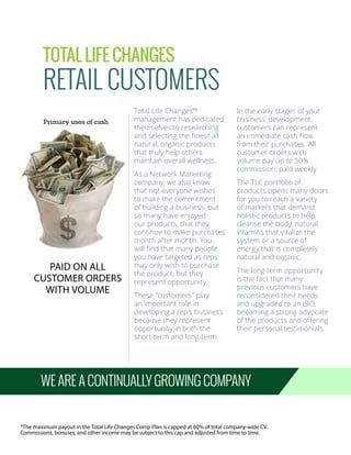 Total Life Changes Compensation Plan - 2015 | PDF