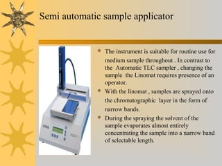 Thin Layer Chromatography and HighPerformance Thin Layer chromatography ...
