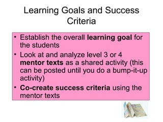 Tlcp learning goals-sc-educ 9 f61 | PPT