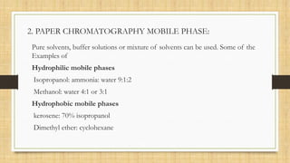 Paper Chromatography & Thin Layer Chromatography | PPTX