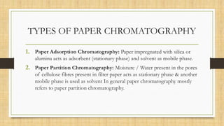 Paper Chromatography & Thin Layer Chromatography | PPTX