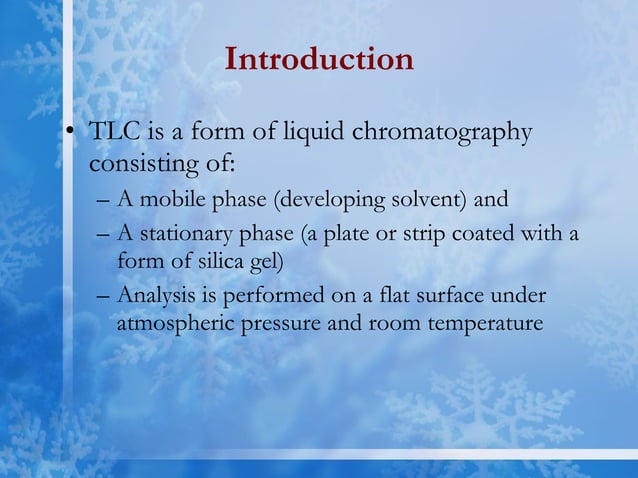 TLC, thin layer chromatography | PPT
