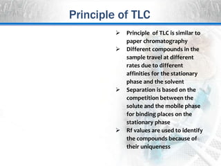 Tlc(thin layer chromatography ) | PPTX | Skin Care | Beauty