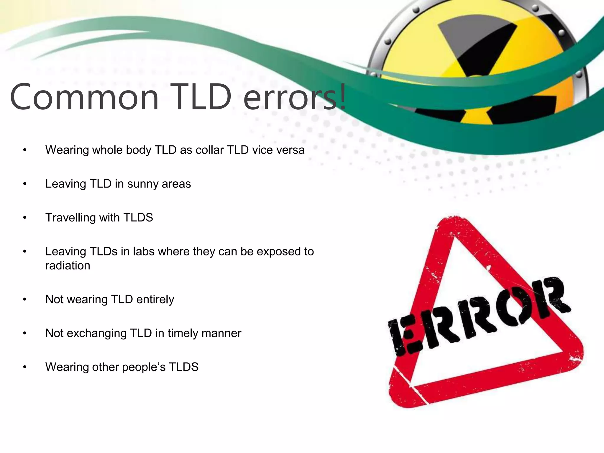 TLD use and safety audit | PPT