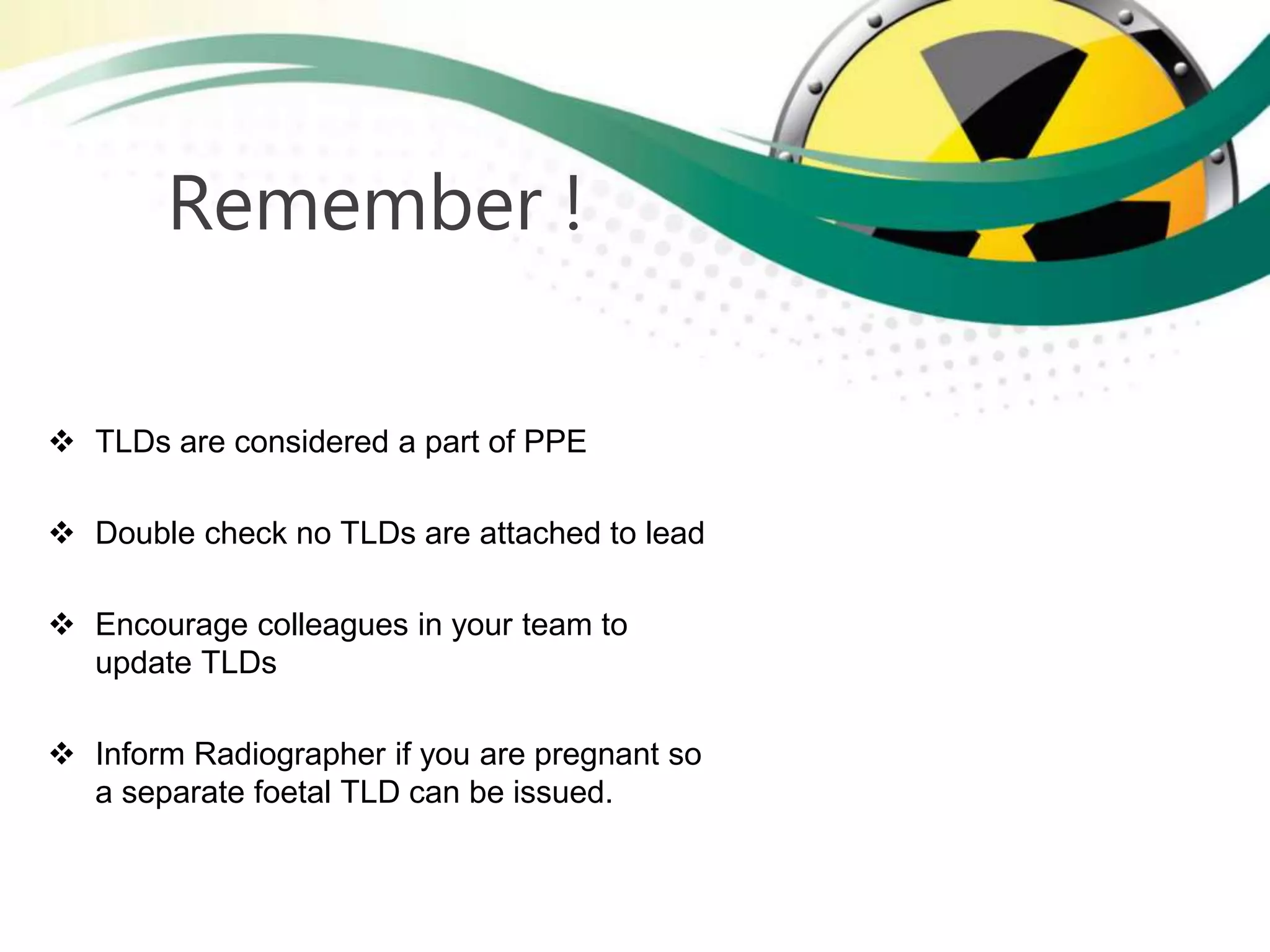 TLD use and safety audit | PPT