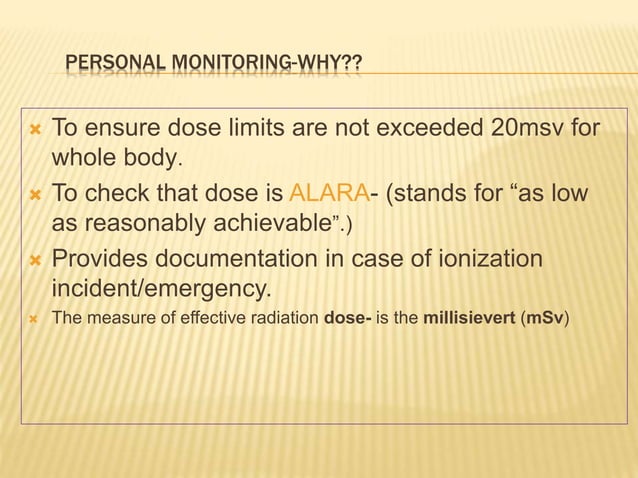 Tld(thermoluminescence device) radiology | PPT