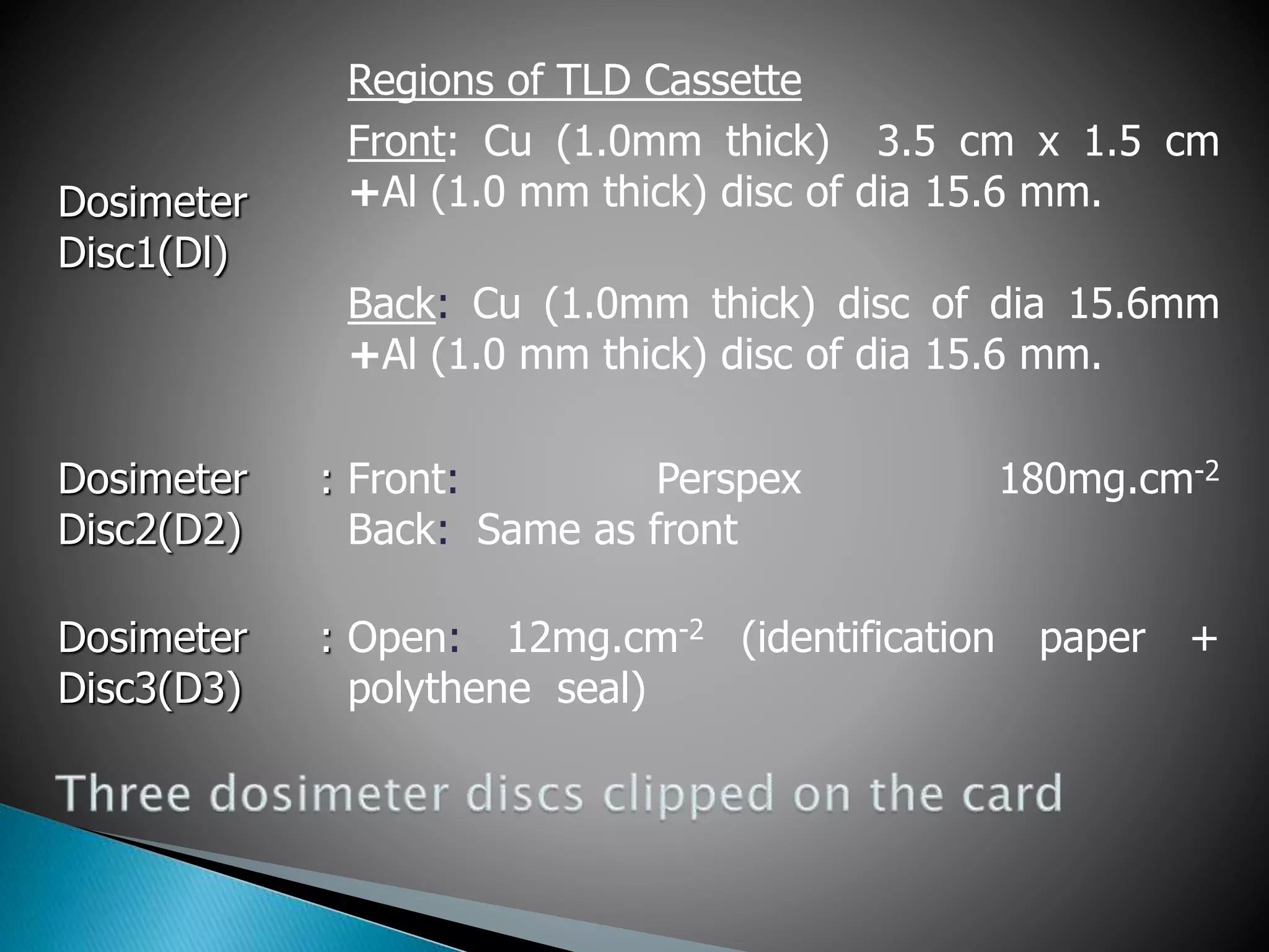 Thermoluminescent dosimeter | PPTX