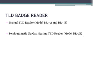 Comprehensive Guide to TLD Badge Personal Dosimetry and Radiation ...