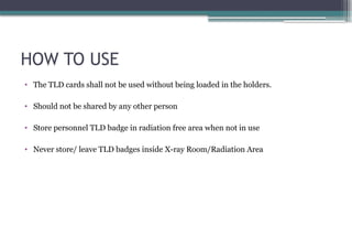 Comprehensive Guide to TLD Badge Personal Dosimetry and Radiation ...