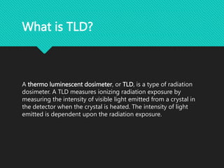 Understanding TLD Management: Ensuring Radiographer Safety in X-ray ...
