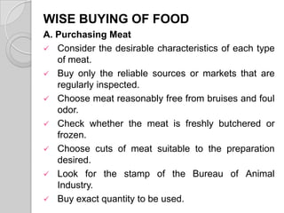 Purchasing, Receiving, and Storing Food | PPTX