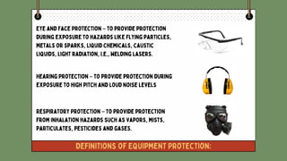 REQUIRED PERSONAL PROTECTIVE EQUIPMENT IN HORTICULTURAL WORK | PDF