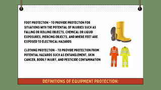 REQUIRED PERSONAL PROTECTIVE EQUIPMENT IN HORTICULTURAL WORK | PDF