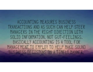 TLE 9 accounting-information [How Managers use the Accounting ...
