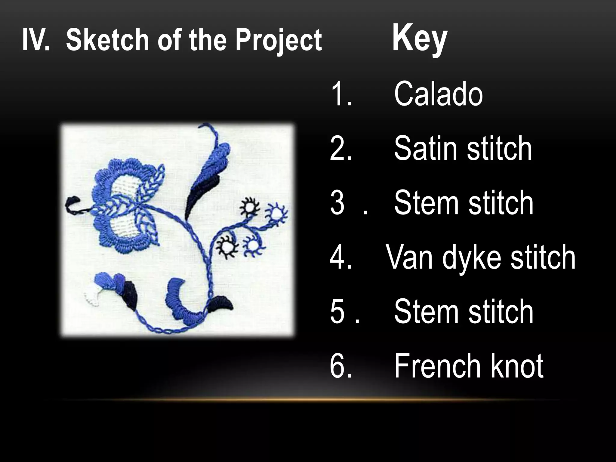 MAKING CALADO EMBROIDERY | PPTX