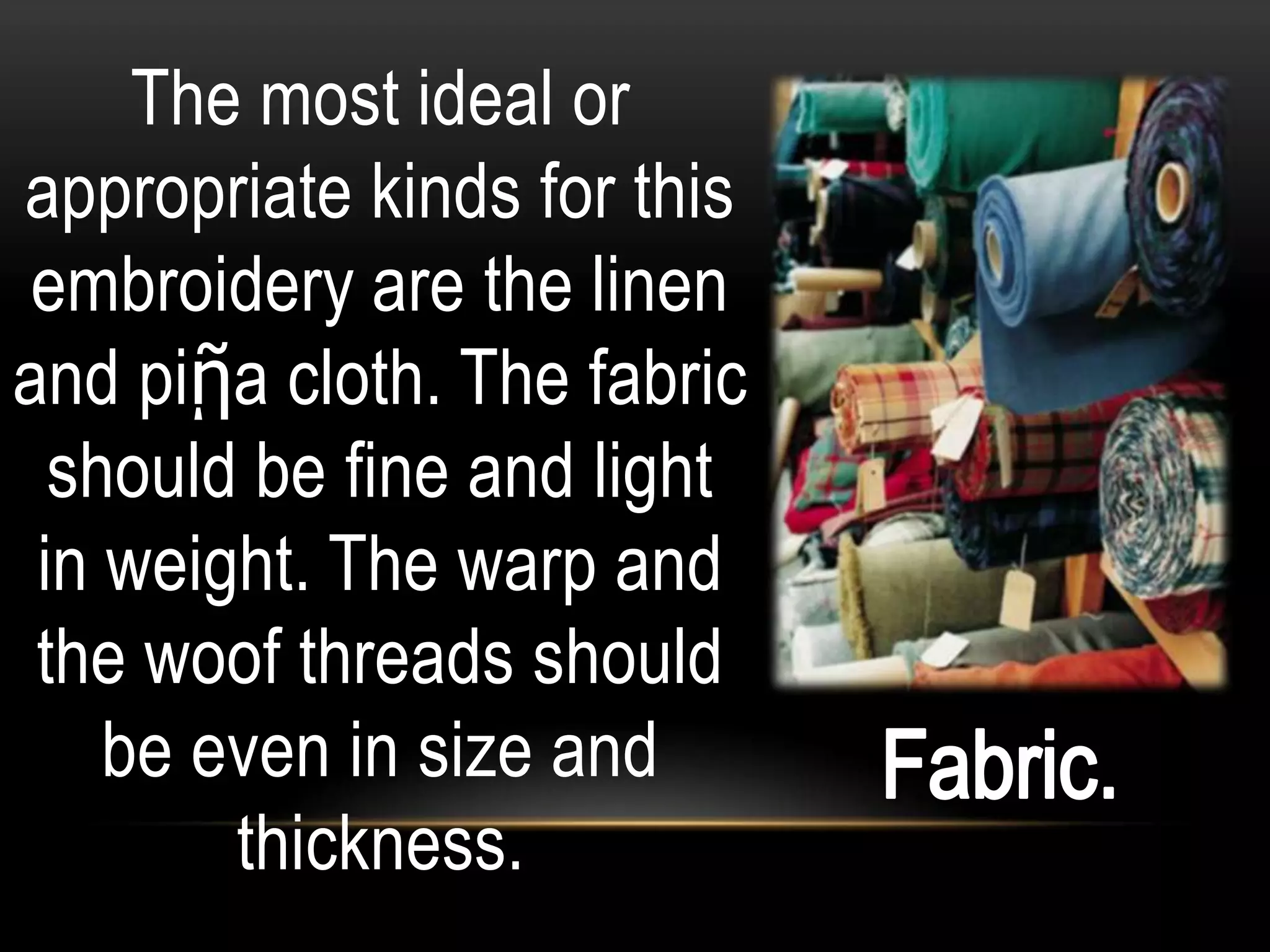 MAKING CALADO EMBROIDERY | PPTX