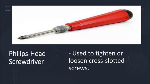 TLE - COMPUTER SYSTEMS SERVICING - HAND TOOLS | PPTX | Computer Peripherals | Computing