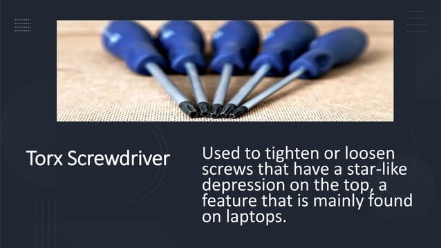 TLE - COMPUTER SYSTEMS SERVICING - HAND TOOLS | PPTX | Computer Peripherals | Computing