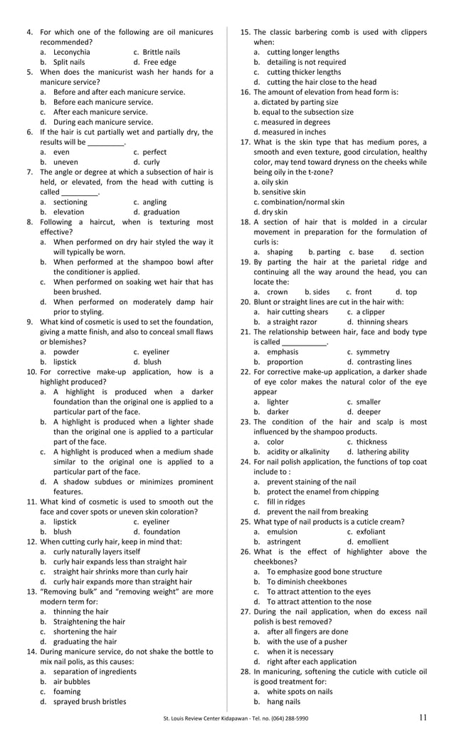 Tle exam-drill | DOC