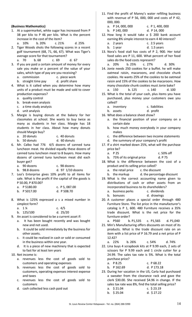 Tle exam-drill | DOC