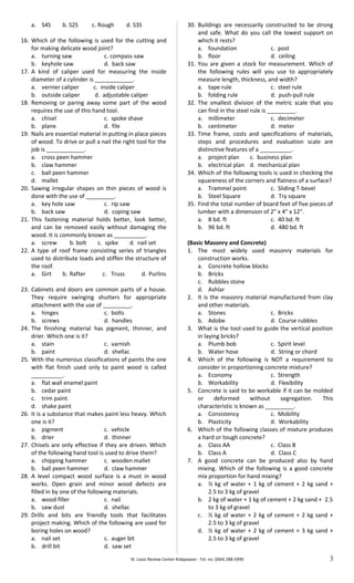 Tle exam-drill | DOC