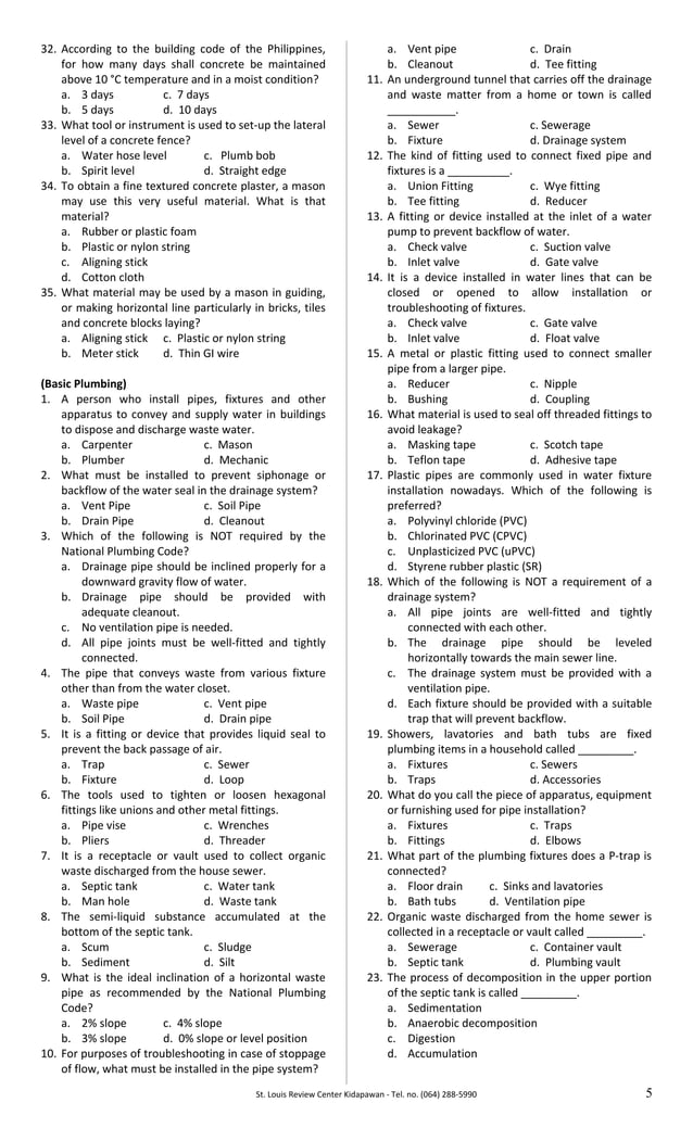 Tle exam-drill | DOC