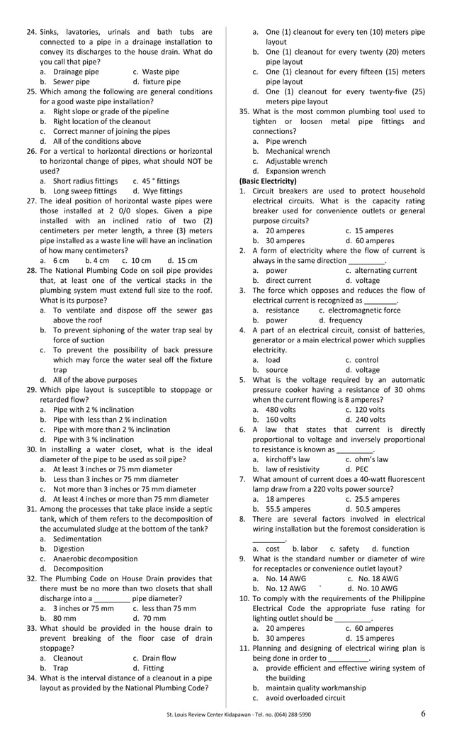 Tle exam-drill | DOC